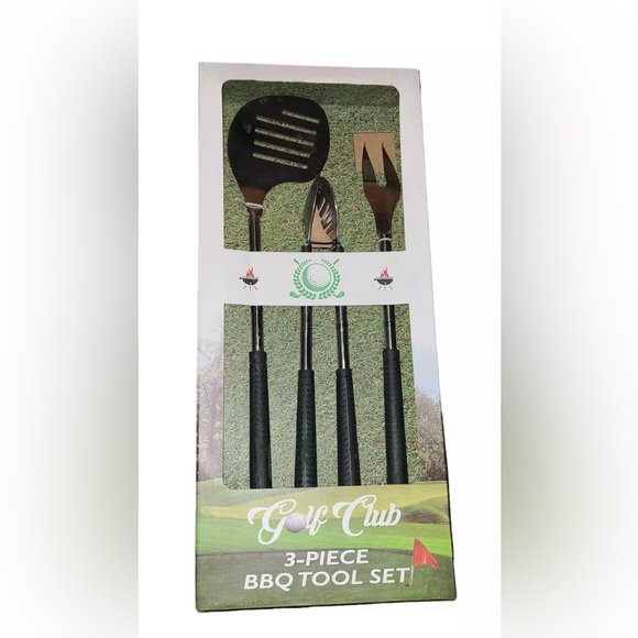 companion | Dining | Companion Golf Club 3piece Barbecue Bbq Tool Set ...